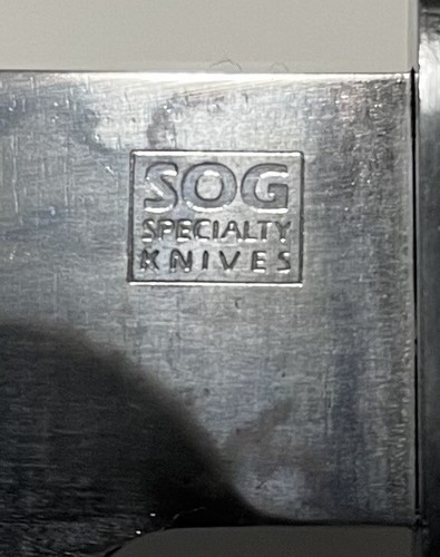 SOG Government Fixed Blade Knife rare blued carbon steel Seki Japan | eBay