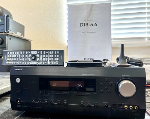 Integra DTR-5.6 Multi-Zone Amplifier/Receiver w/ Remote, Instructions ...