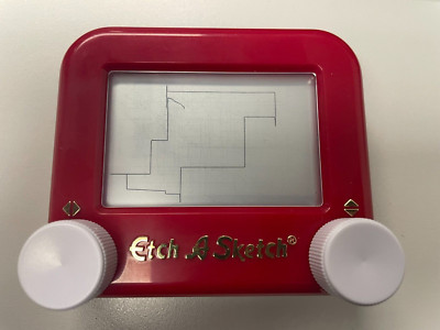 SpinMaster Red Pocket Etch-A-Sketch Mini Size Drawing Toy - Bargain ...