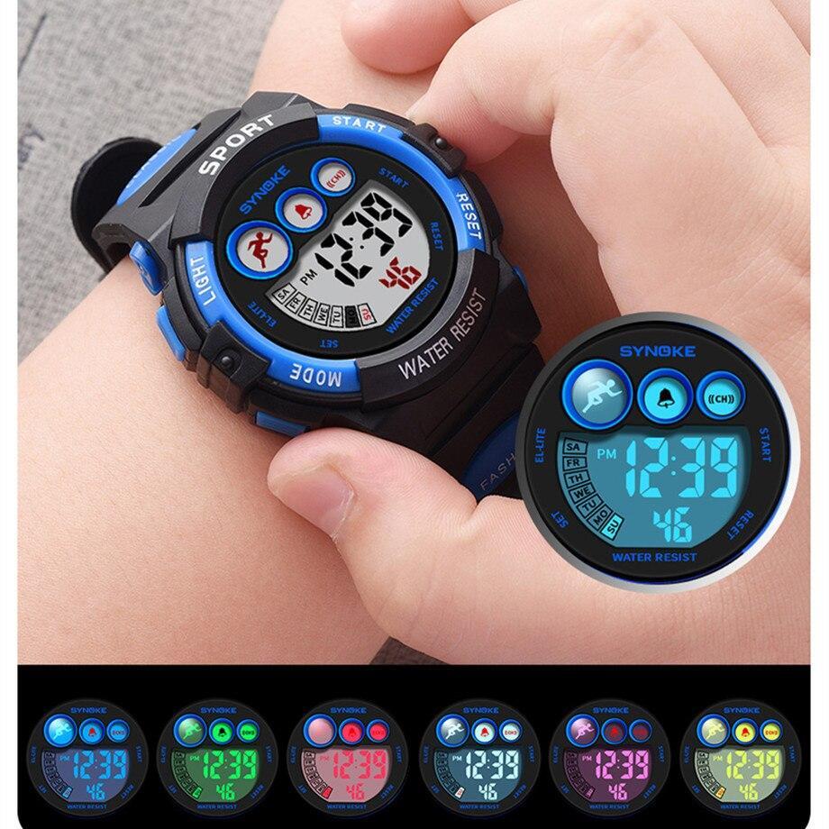 Synoke Student Sport Watches for Kids Colorful Electronic Watches ...