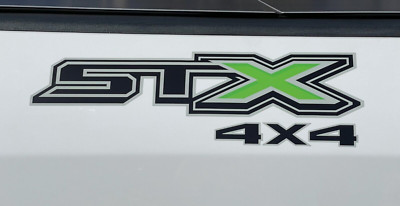 set of 2: STX 4X4 Off Road truck bed decals stickers ford f150 GREEN | eBay