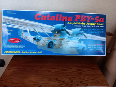 GUILLOWS CATALINA PBY-5a GIANT BALSA NON FLYING MODEL KIT 1/28 KIT NO ...