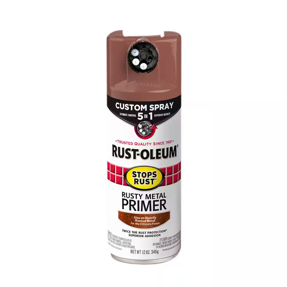 Rust-Oleum Stops Rust Spray Paint Oil-Based, Flat Rusty Metal Primer ...