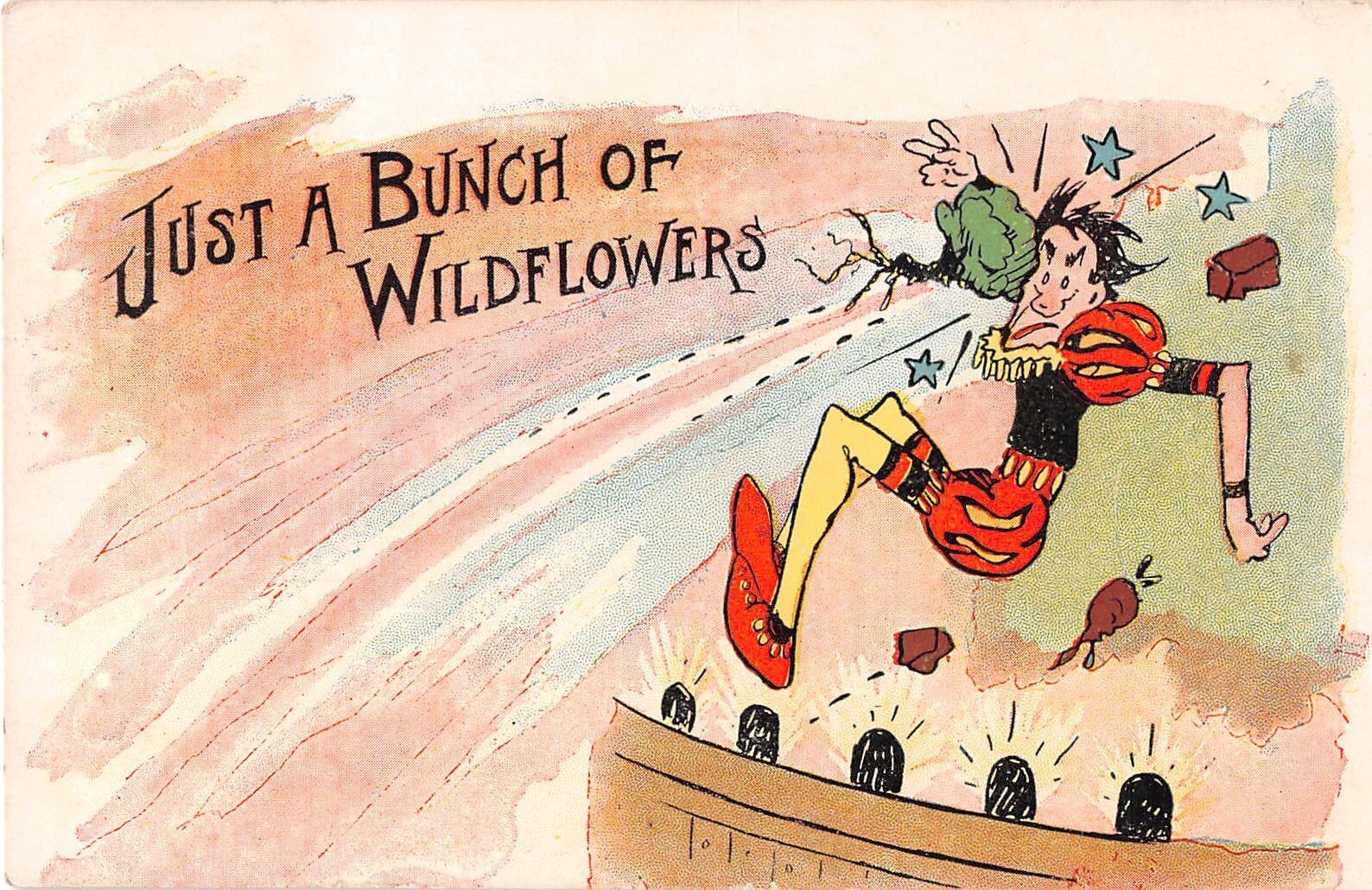 Vegetable Thrown at Actor on Stage-Just A Bunch of Wildflowers-Old ...