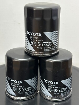 3 Genuine Toyota Oil Filter 90915-YZZD3 Tacoma Tundra 4Runner 2JZ GTE ...
