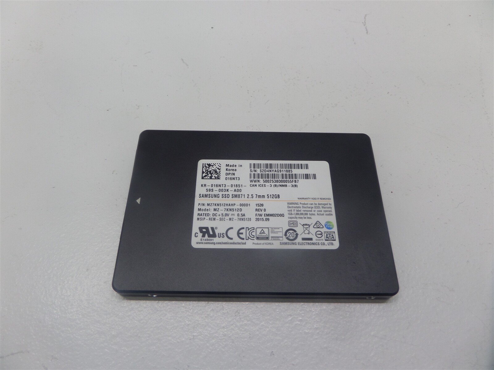 Samsung 512gb SSD Mz-7kn512d for sale online | eBay