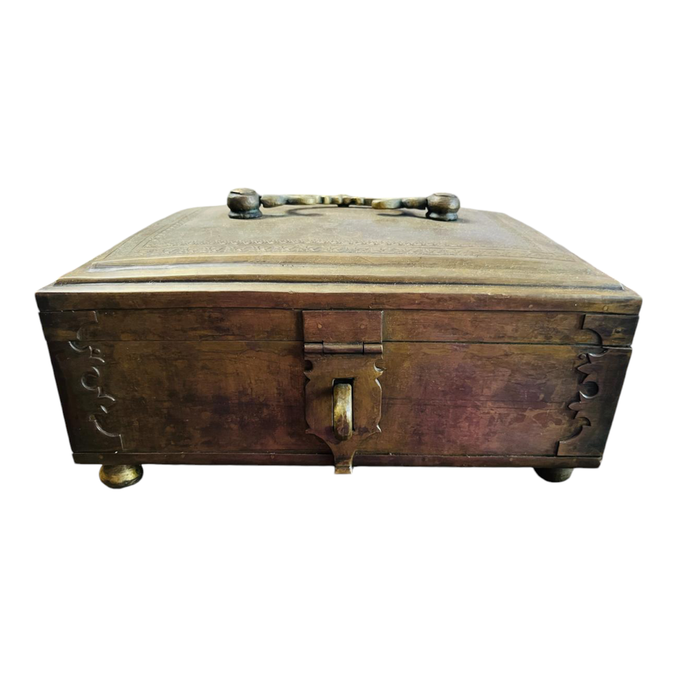 Rare 1900's Old Vintage Antique Brass Fine Engraved Unique Beautiful ...