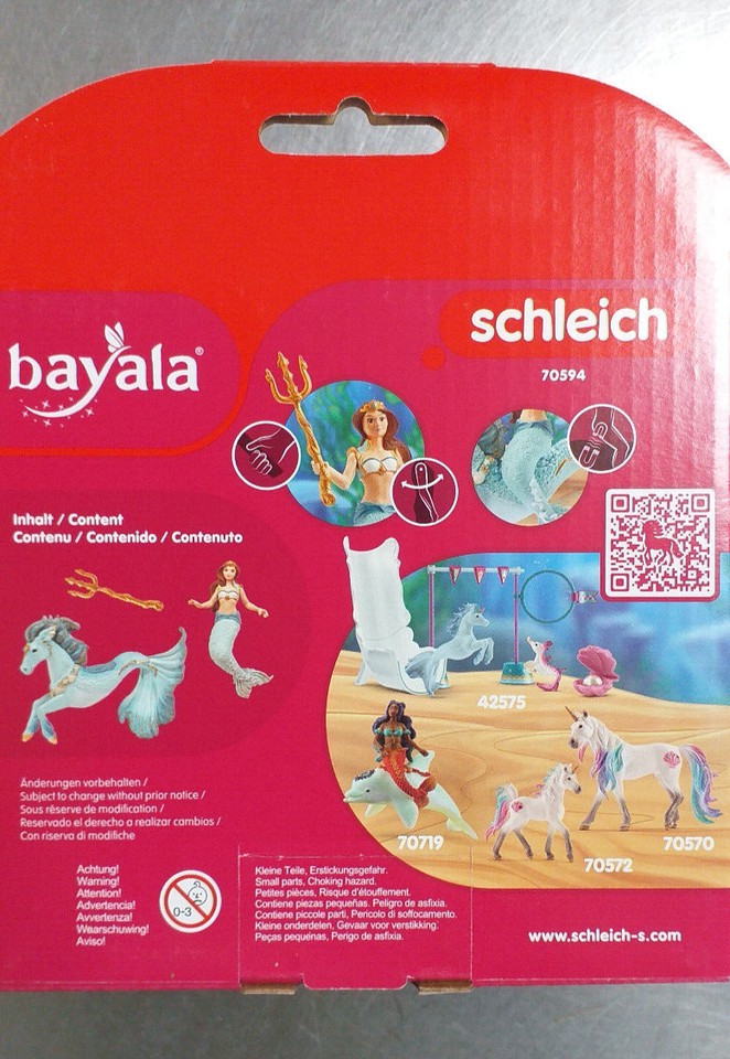Schleich Bayala Mermaid Eyela On Seahorse 70594 | eBay
