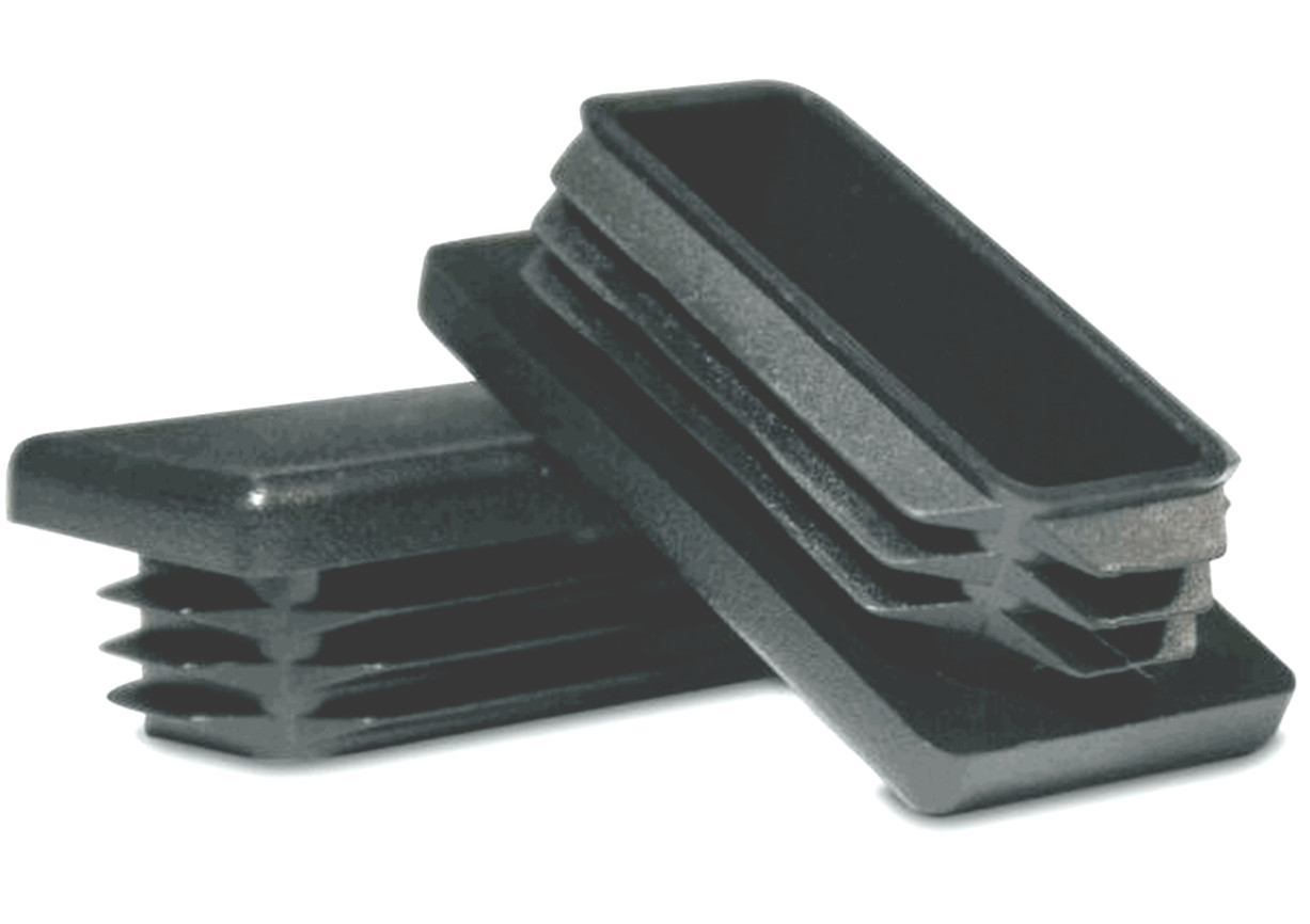 1 1/2" x 1" Rectangle Tubing Plug – 1.5" Poly End Cap Inserts - Fits 14 ...