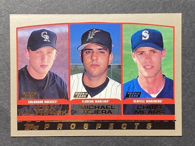 1999 Topps Prospects Josh Kalinowski/Michael Tejera/Chris Mears Rookie ...