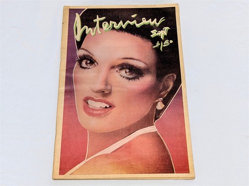 RARE! Liza Minnelli Cover Andy Warhol 1979 Vintage INTERVIEW Magazine ...
