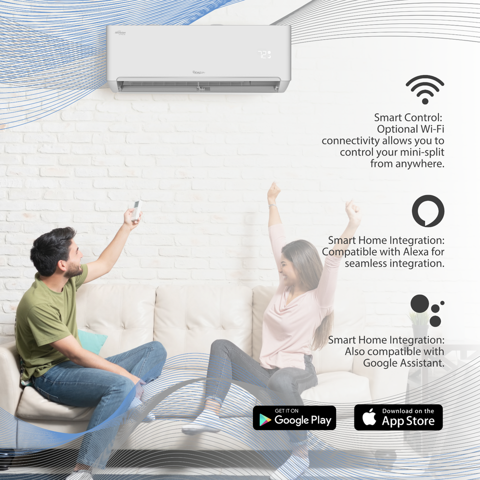 Daizuki 12000 BTU Air Conditioner Mini Split 19 SEER2 INVERTER Heat ...