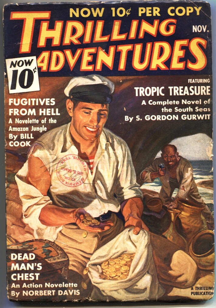 PULP: THRILLING ADVENTURES 1936 NOV-NEIL MARTIN-MYSTERY-CRIME-PULP ...