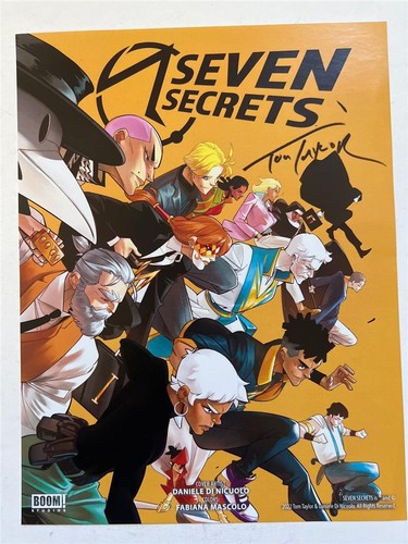 Affiche Mini SIGNÉE Par TOM TAYLOR SDCC 2022 Exclusive SEVEN SECRETS | eBay