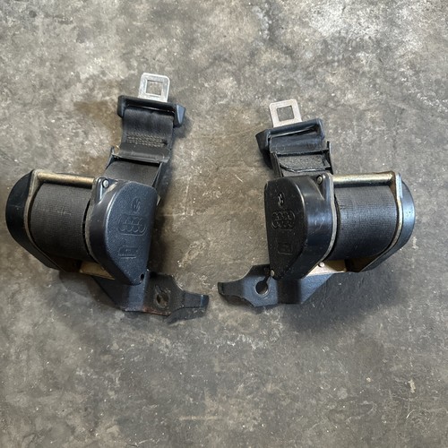 VW MK1 Rabbit Lower Seat Front Seat Belts | Black | Genuine OEM