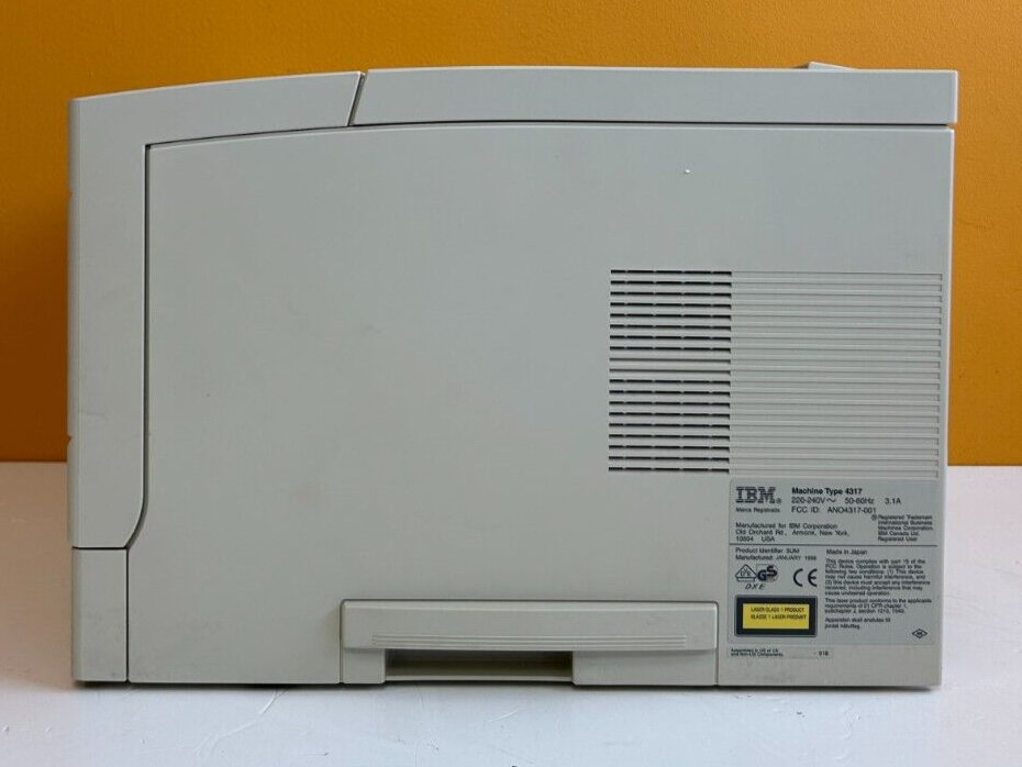 IBM Network Printer 17 (4317-002) 600 DPI, 33 MHz CPU, 4 MB, Laser ...