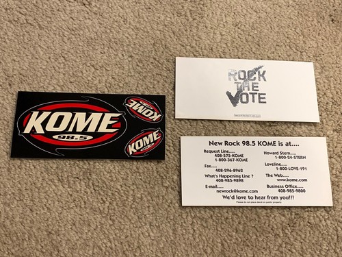Vintage KOME 98.5 FM Radio Station, San Jose, California Bumper Sticker ...