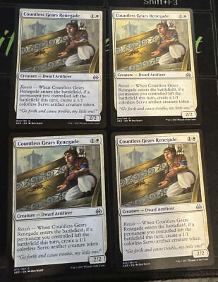 Countless Gears Renegade x4 Aether Revolt Magic the Gathering MTG | eBay