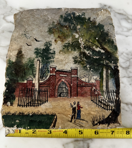 Souvenir Folk Art Marble Shard Stone from Washington Monument 1884 ...
