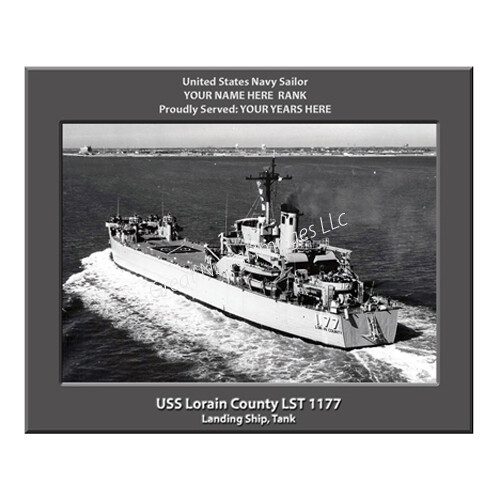 USS Lorain County LST-1177 Personalized Canvas Ship Photo Print Navy ...