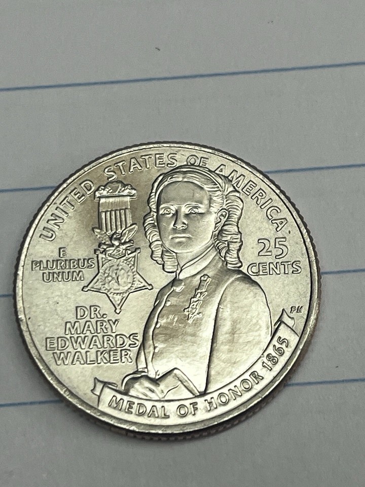 2024D Dr. Mary Edwards Quarter Error "Crying Dr. Mary", "In Cod We ...
