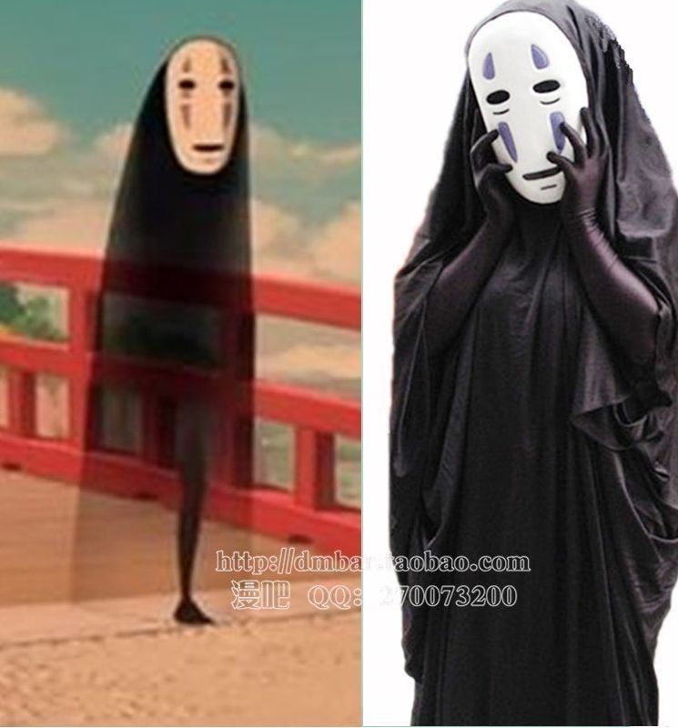 No Face Spirited Away Cosplay No Face Costume Guide For Cosplay