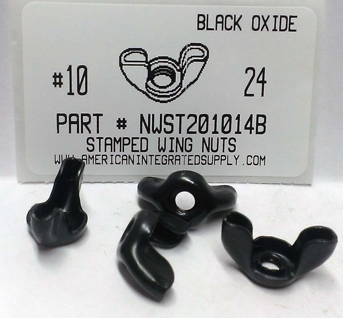 #10-24 Stamped Wing Nuts Steel Black Oxide (40) | eBay