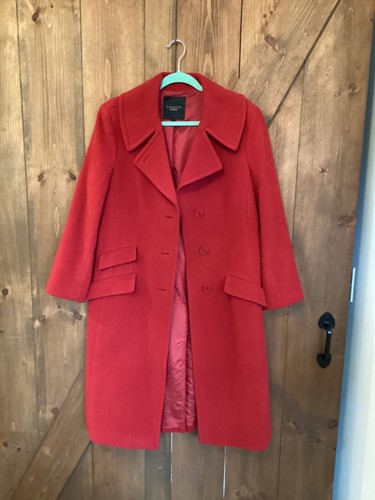 Talbots Red Wool Dress Coat Sz 14 | eBay