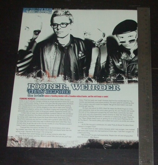 The BRIEFS Lance Romance original ONE magazine clipping page PHOTO ...