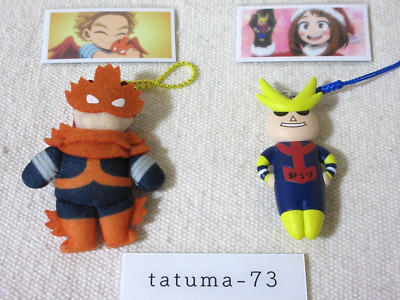 USJ My Hero Academia All Might Endeavor Keychain Plush Set of 2 From ...