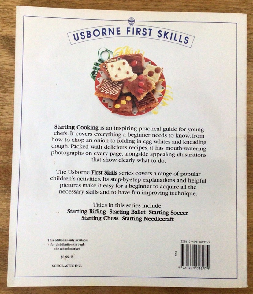 Usborne First Skills, START COOKING, Children’s Cookbook, Scholastic ...