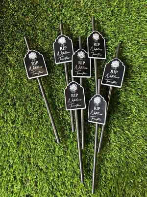 RIP Twenties Birthday Straws, RIP Any age party straws, RIP Decorations ...