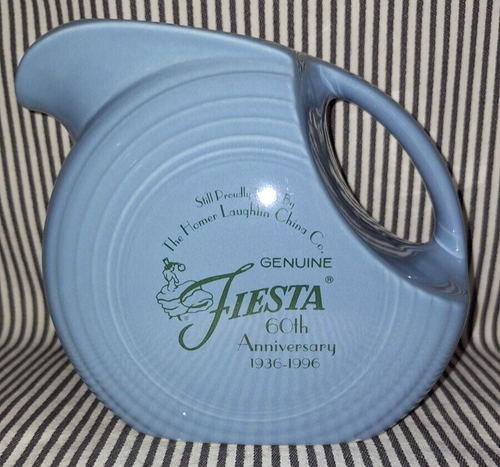 FIESTAWARE FIESTA HOMER LAUGHLIN 7.5" 60th ANNIVERSARY BLUE DISK ...