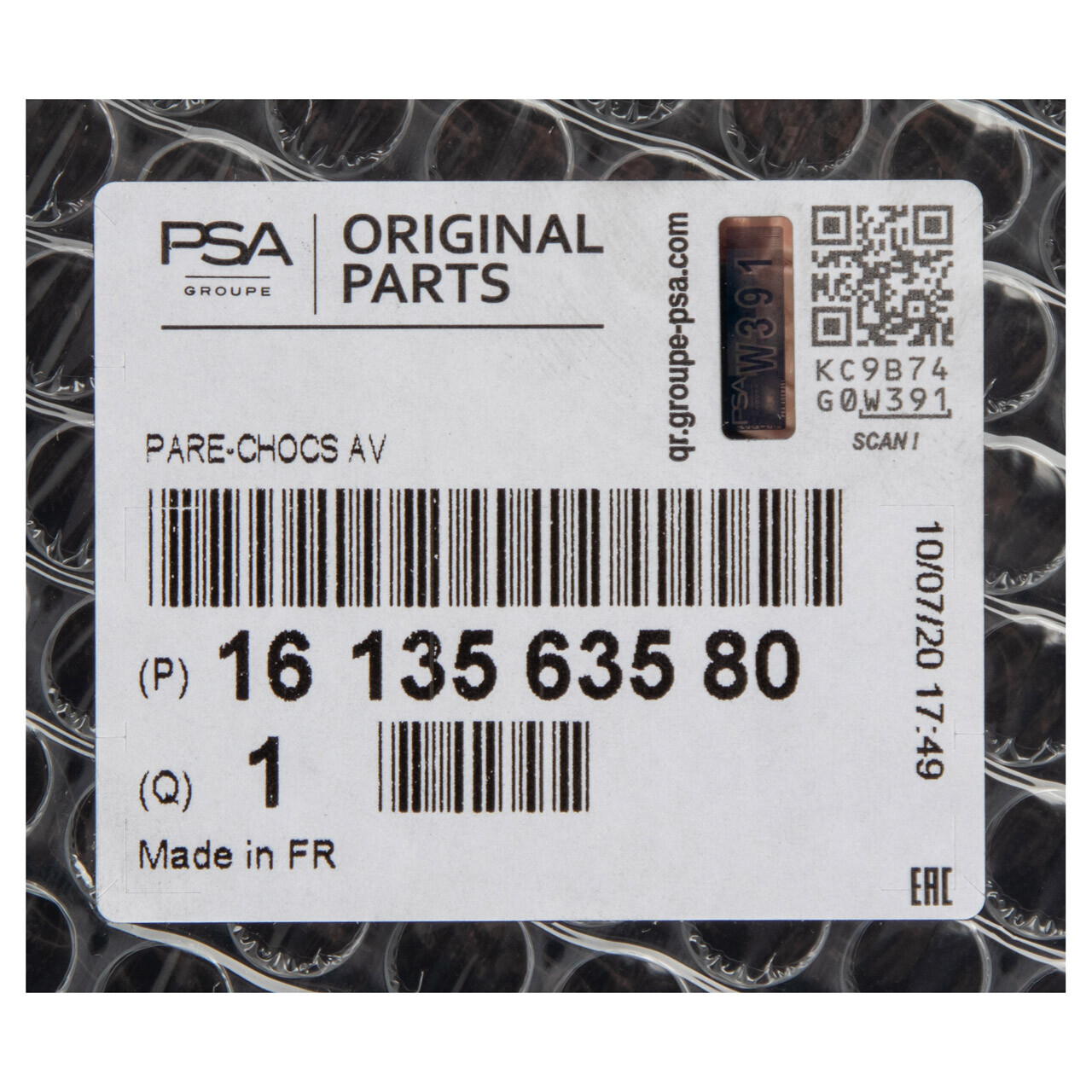 ORIGINAL PSA Stoßstange Stoßfänger BERLINGO PARTNER ab 06.2015 vorne ...