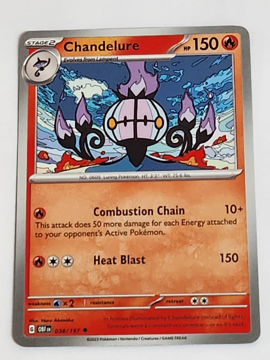Pokemon Chandelure Card