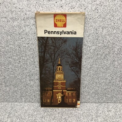 Vintage Road Map: 1962 Shell Pennsylvania | eBay