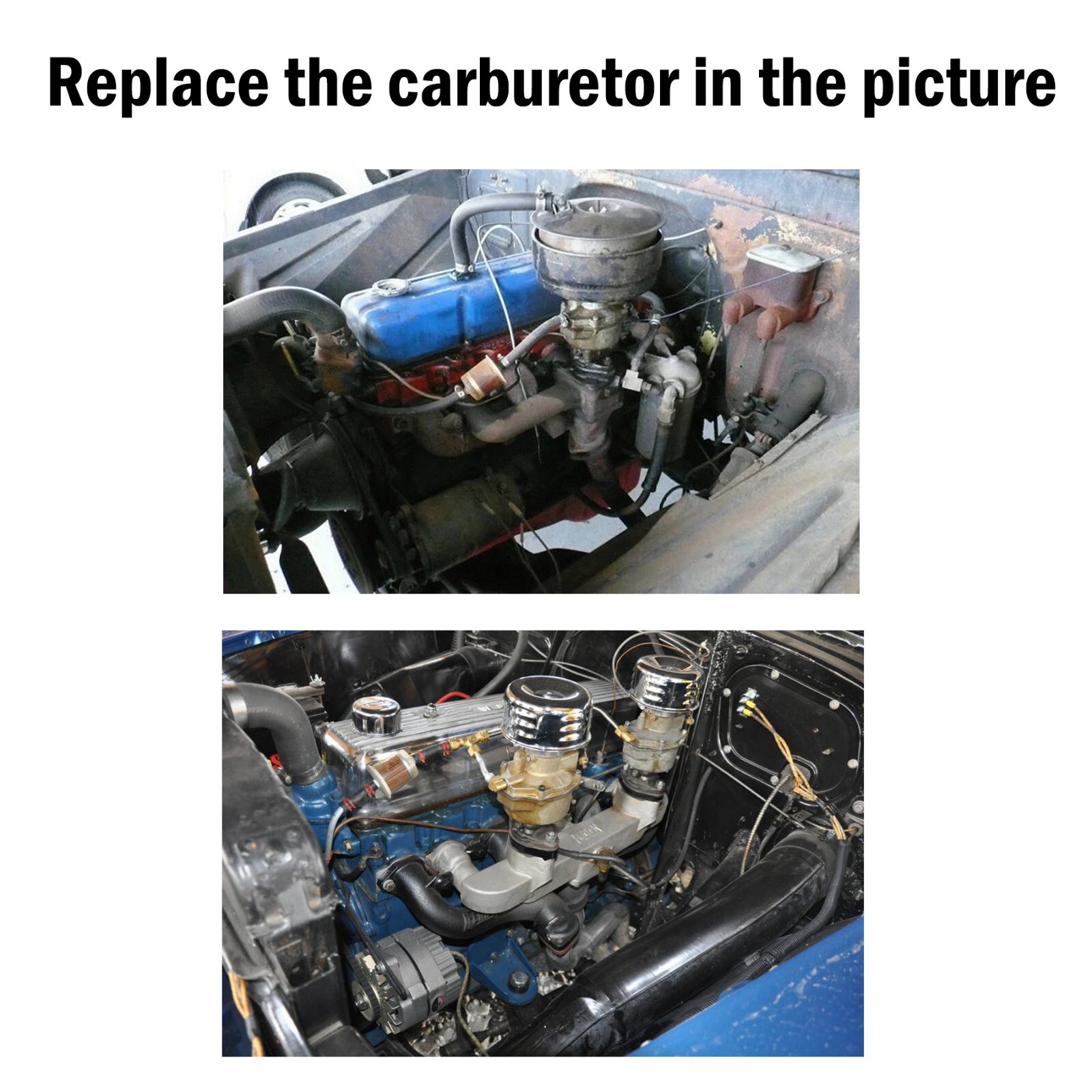 Rochester B 1 barrel Carb 1950-1959 Chevy & GMC 235 ci Engine 3.8L ...