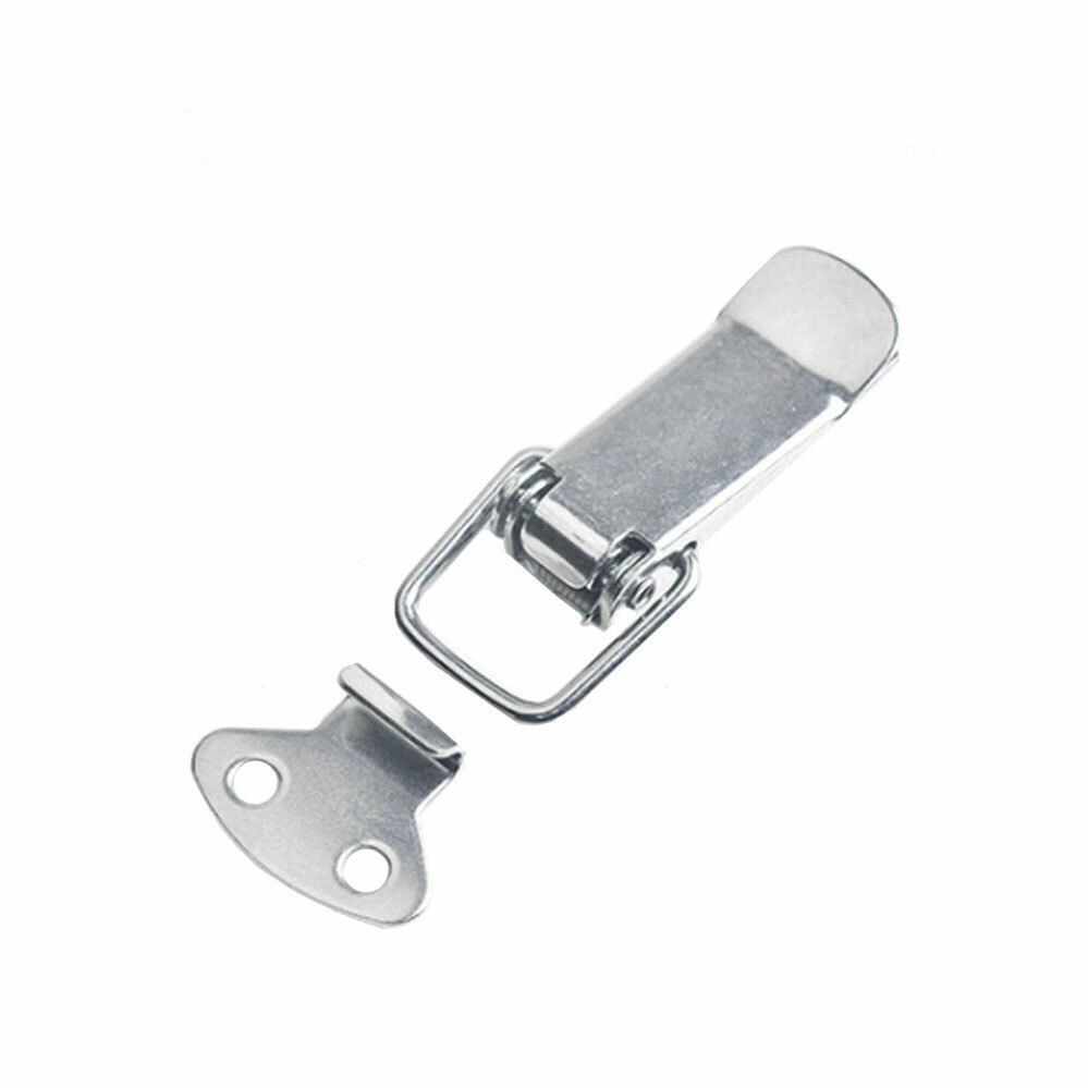 6x Locking Hasp Latch Hardware Suitcase Spring Lock Loaded Box Toggle ...