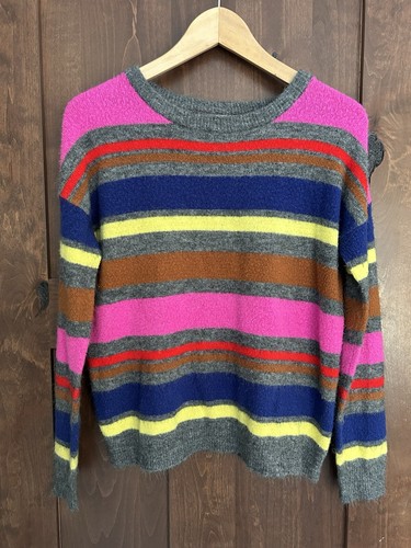 Stitches and Stripes Multi-Colored Striped Sweater, Women's Size S | eBay