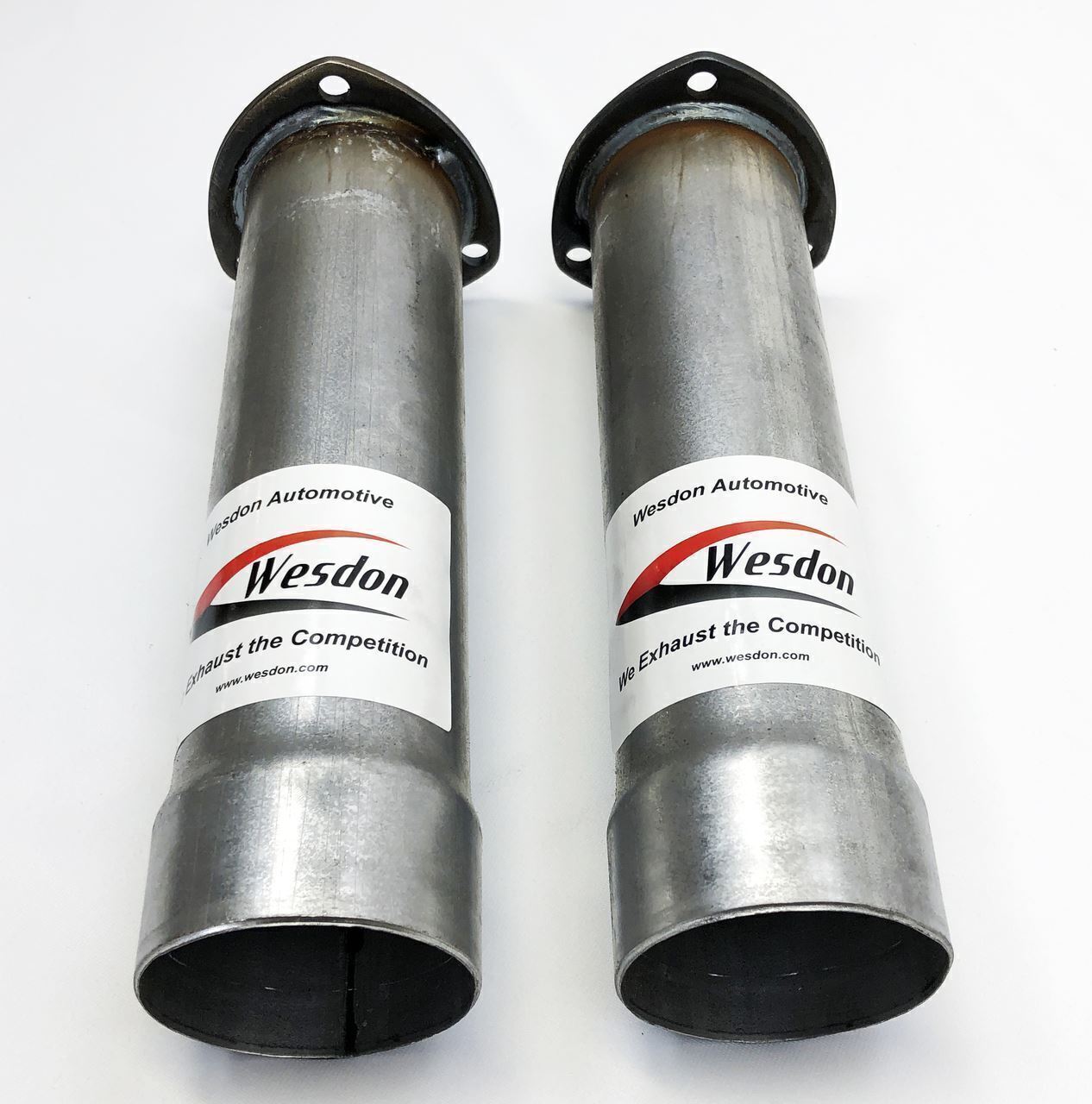 Header Collectors 2.50 inch Flange to 2.50 Inch OD Steel Pair of Wesdon ...