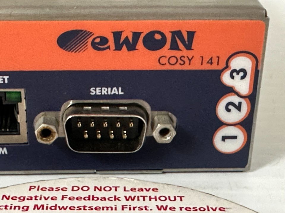 EWON COSY141 / EC51410-00-#00 ROUTER ETHERNET S/N: 1621-0020-39 SHIPS ...