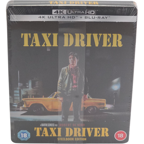 Taxi Driver 4K Ultra HD + Blu-Ray Steelbook Robert de Niro Area Free 18 ...