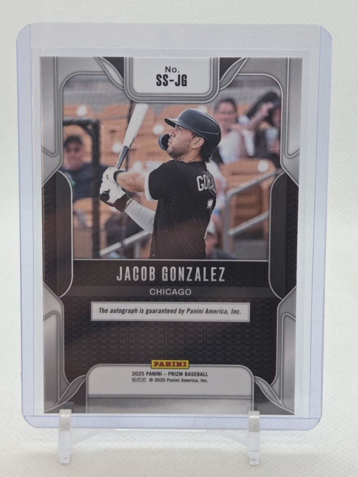 Jacob Gonzalez 2025 Prizm - Sensational Signature Auto - White Sox | eBay