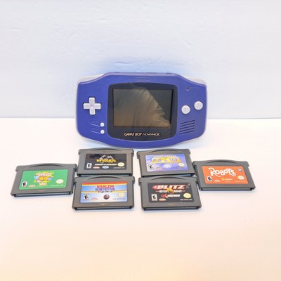 Indigo Nintendo Gameboy Advance Console w/ 6 Games TESTED Works | eBay