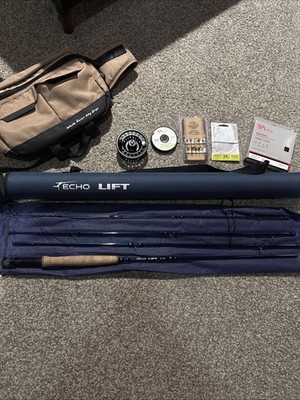 Echo Lift Fly Rod 9ft, 5wt, 4pc Fly Fishing Kit Brand New | eBay