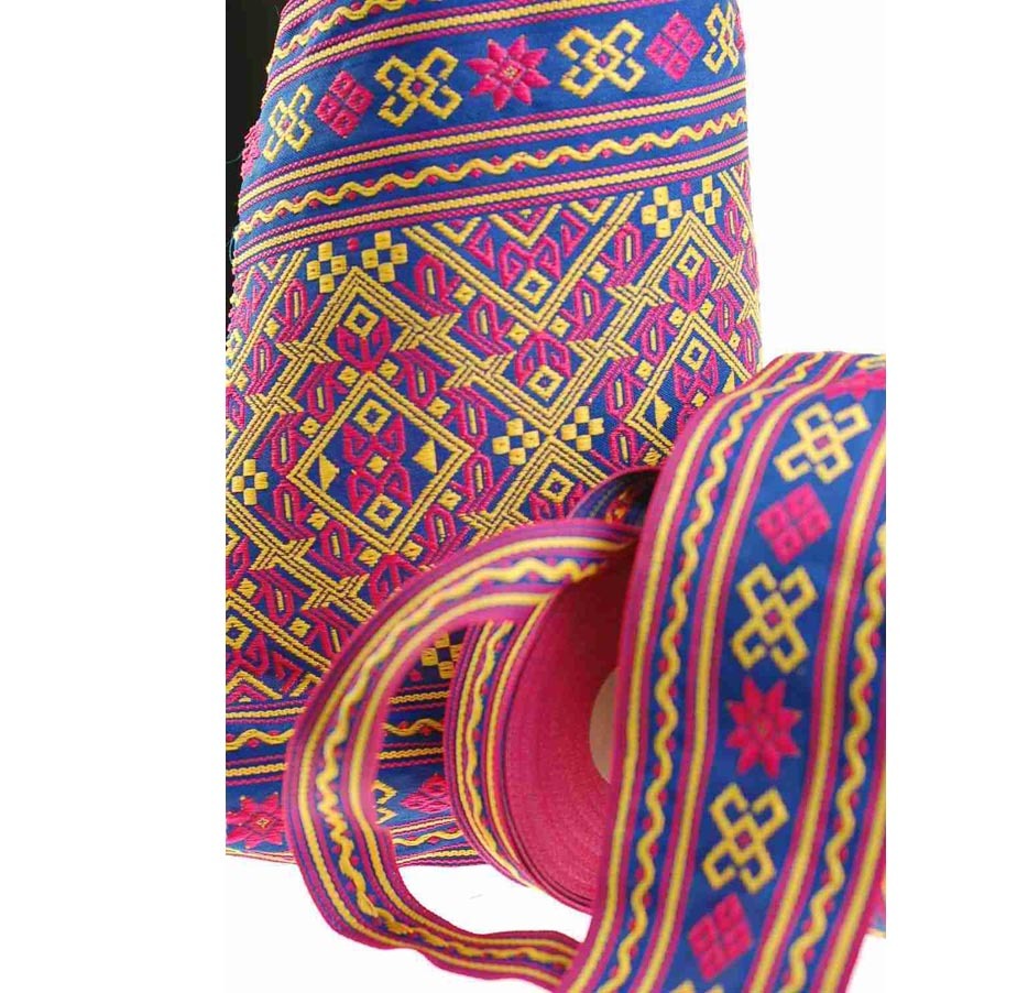 Neotrims Aztec Indian Ribbon Set, 3 Size, Home Decoration Apparel ...