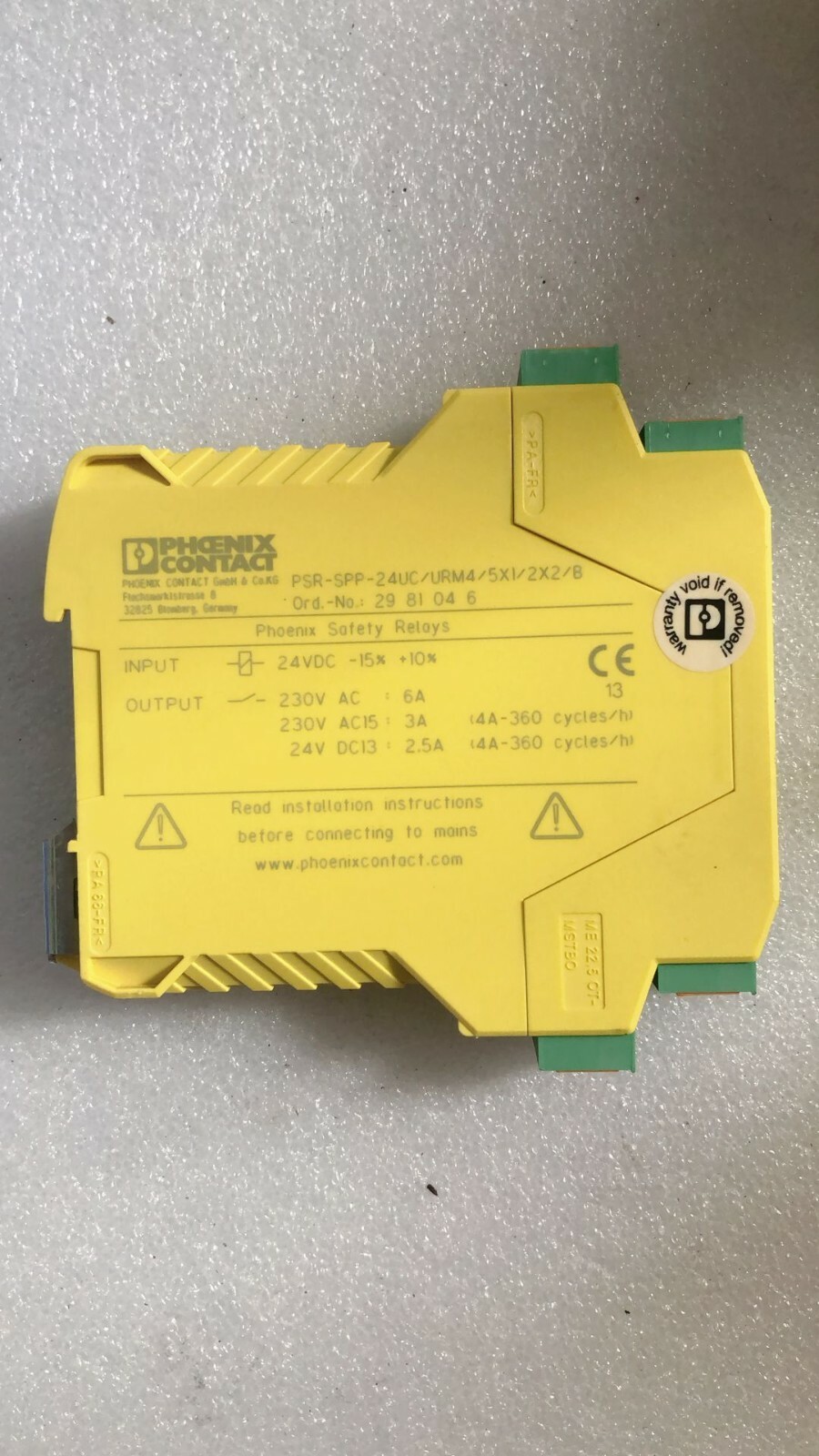 1PC Phoenix Safety Relay PSR-SPP-24UC/URM4/5X1/2X2/B 2981046 | eBay