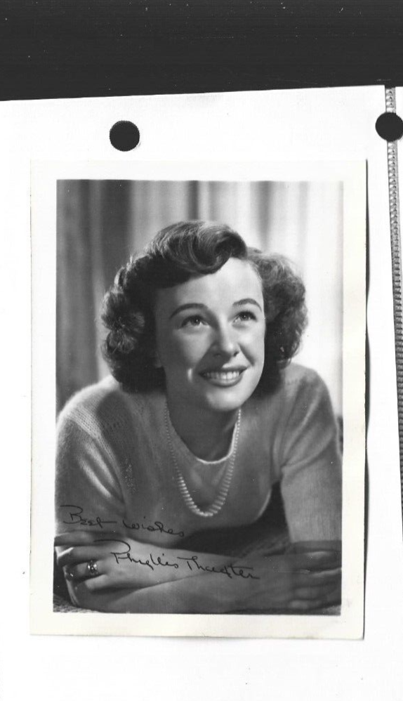 original 1940's 5 x 3 1/2" fan club photo of Phyllis Thaxter | eBay