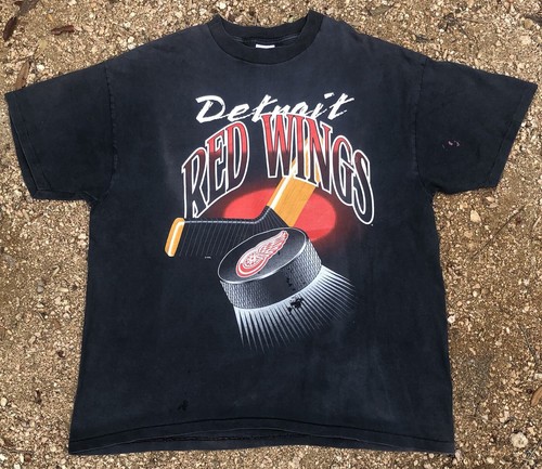Vintage 90s Detroit Red Wings Breakthrough Size XL Delta Tag | eBay
