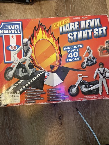 Evel Knievel Deluxe Dare Devil Stunt Set Circa 2005 | eBay